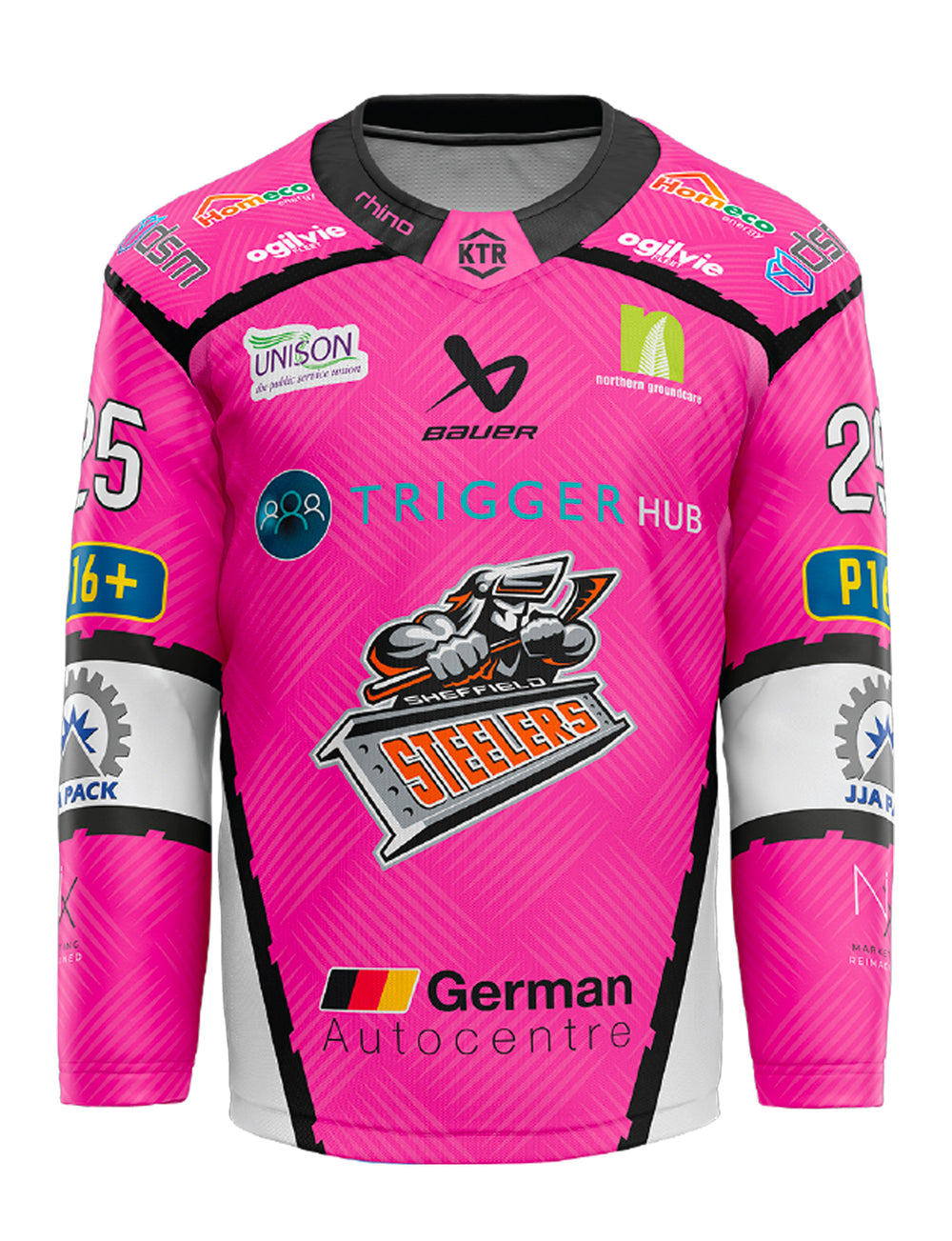 2025 Pink Plain Replica Jersey – Sheffield Steelers